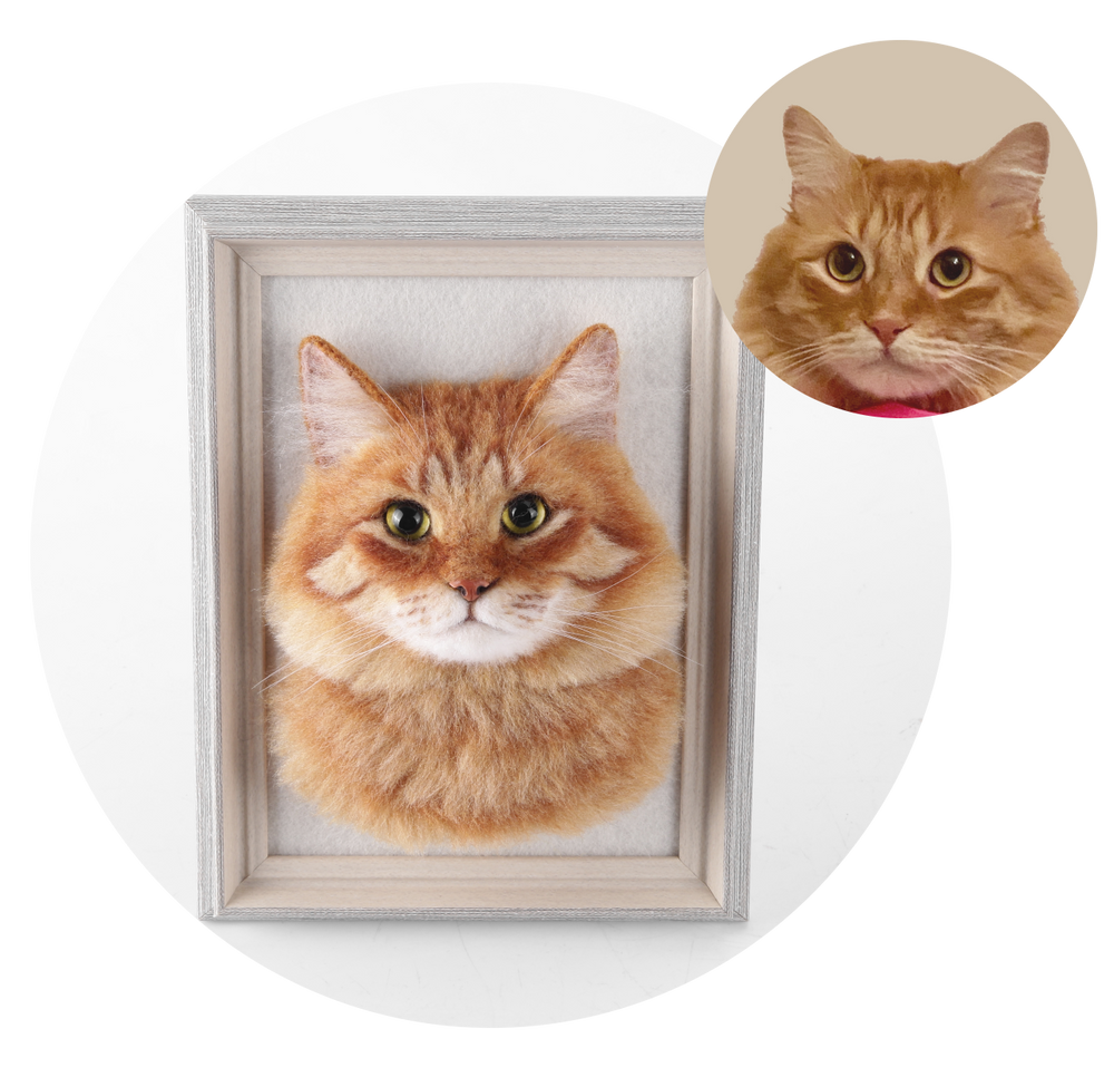 Framed Pet Portrait-Cat