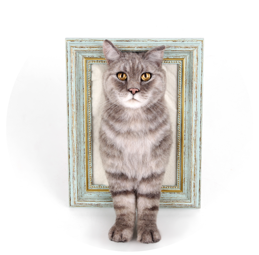 Framed Pet Portrait-Cat